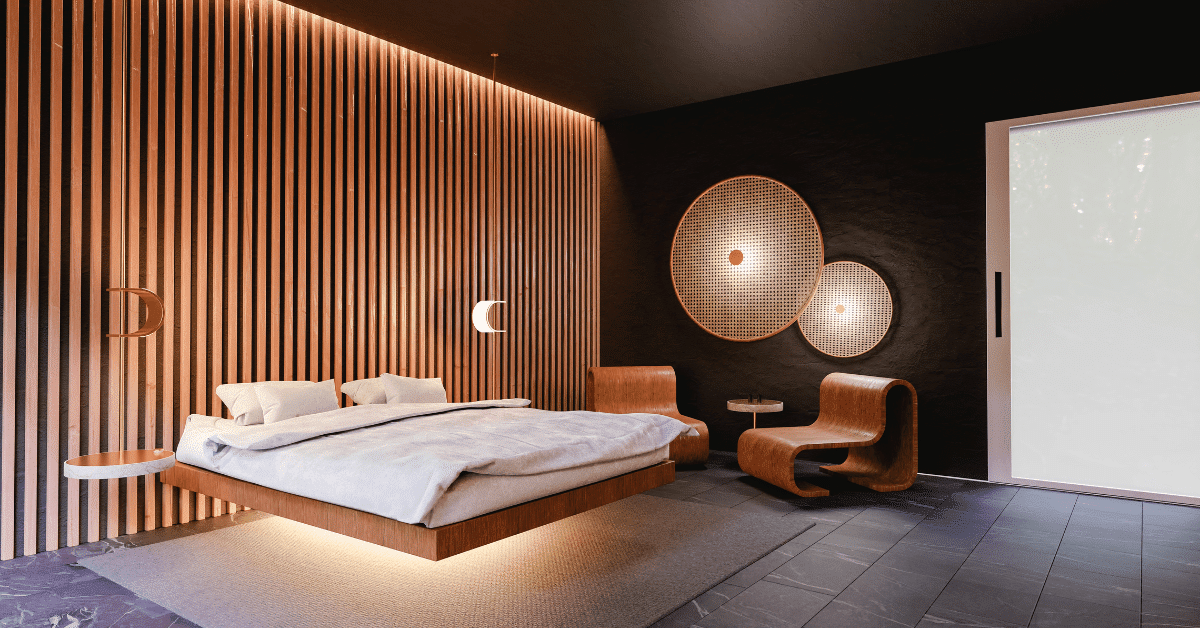 Comment décorer une chambre avec un cadre de lit flottant